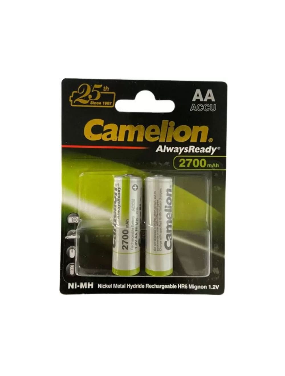 Camelion Battery 2700mAh AA Always Ready 1924| 2B Egypt