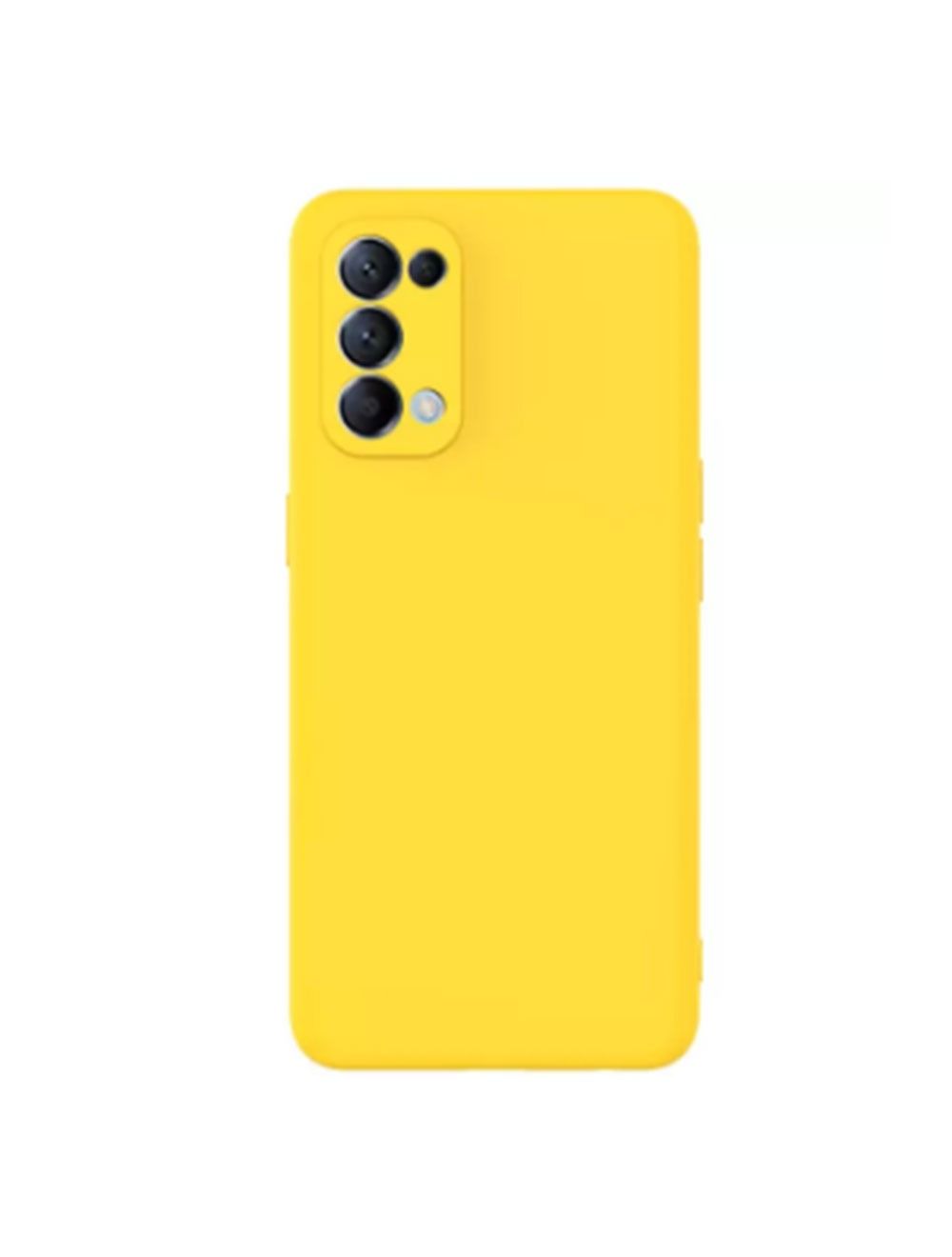 Silicone Back Cover for Oppo Reno5 - Yellow | 2B Egypt
