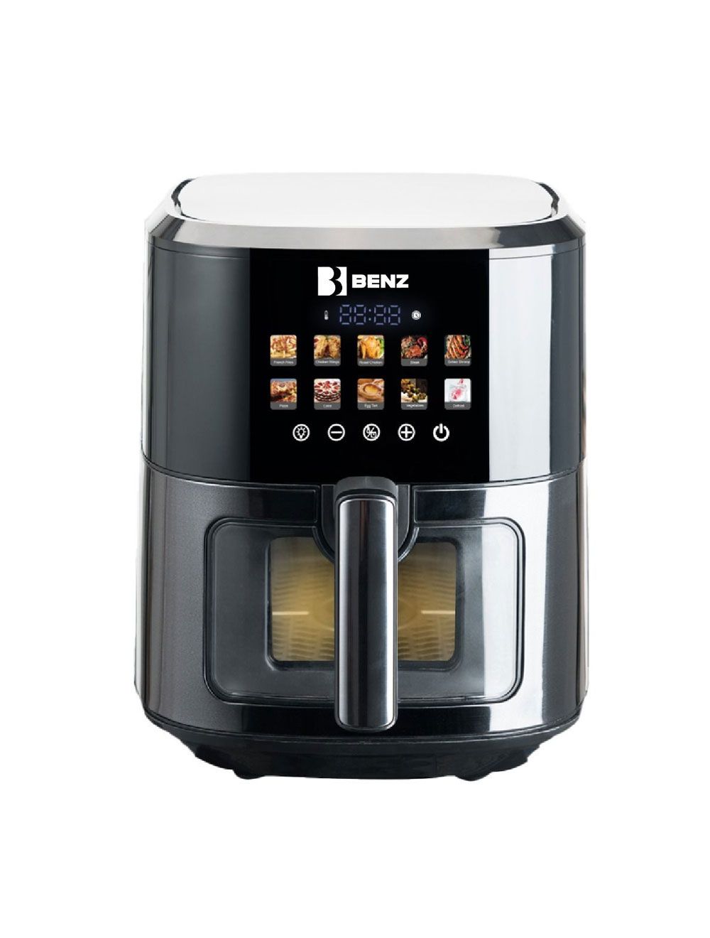 Benz Air Fryer Digital 1700 Watt - 6.5 litre - Stainless Steel ...