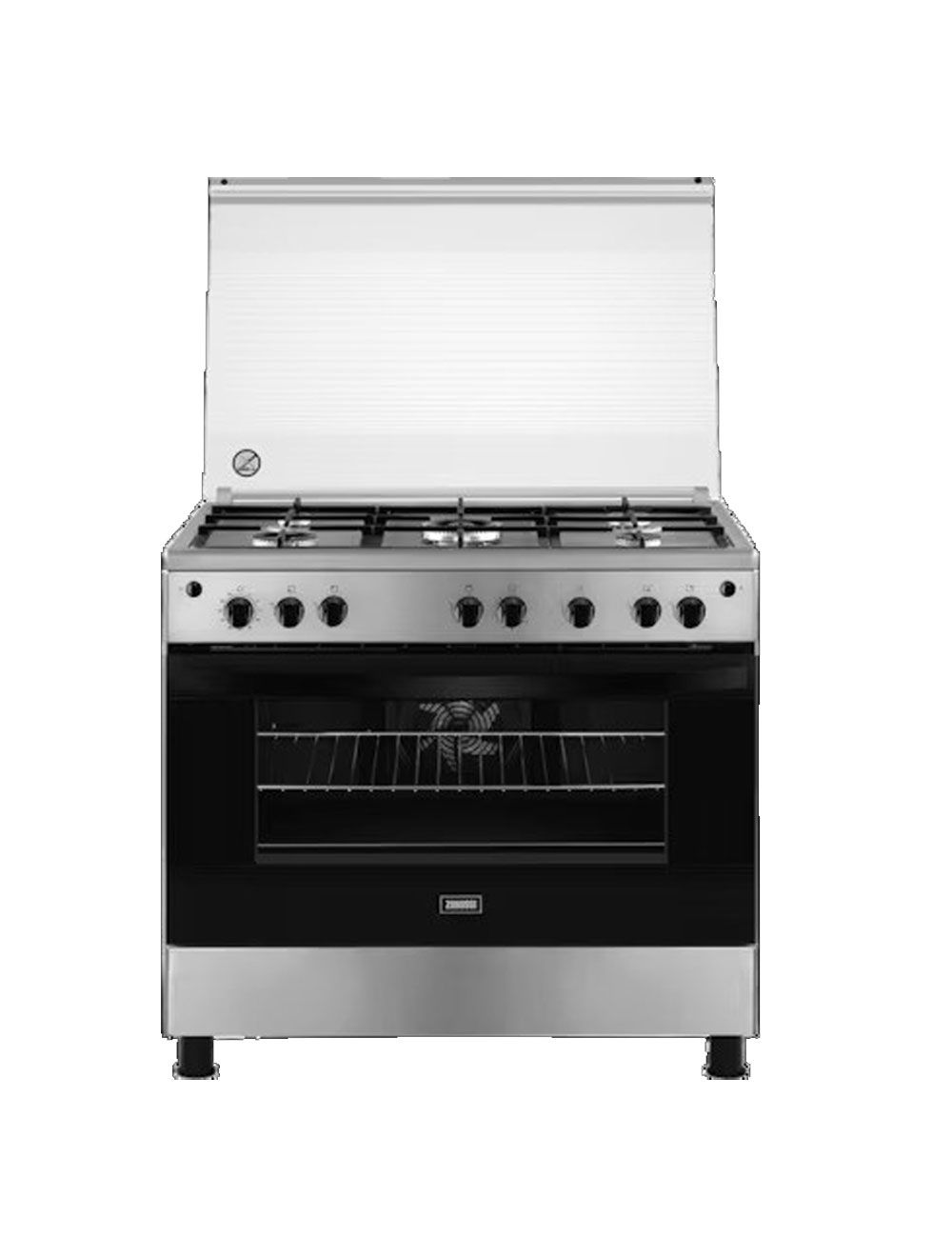 Zanussi Cooker Free Standing 90 Cm Steel Max - New Edition (Full Safety ...