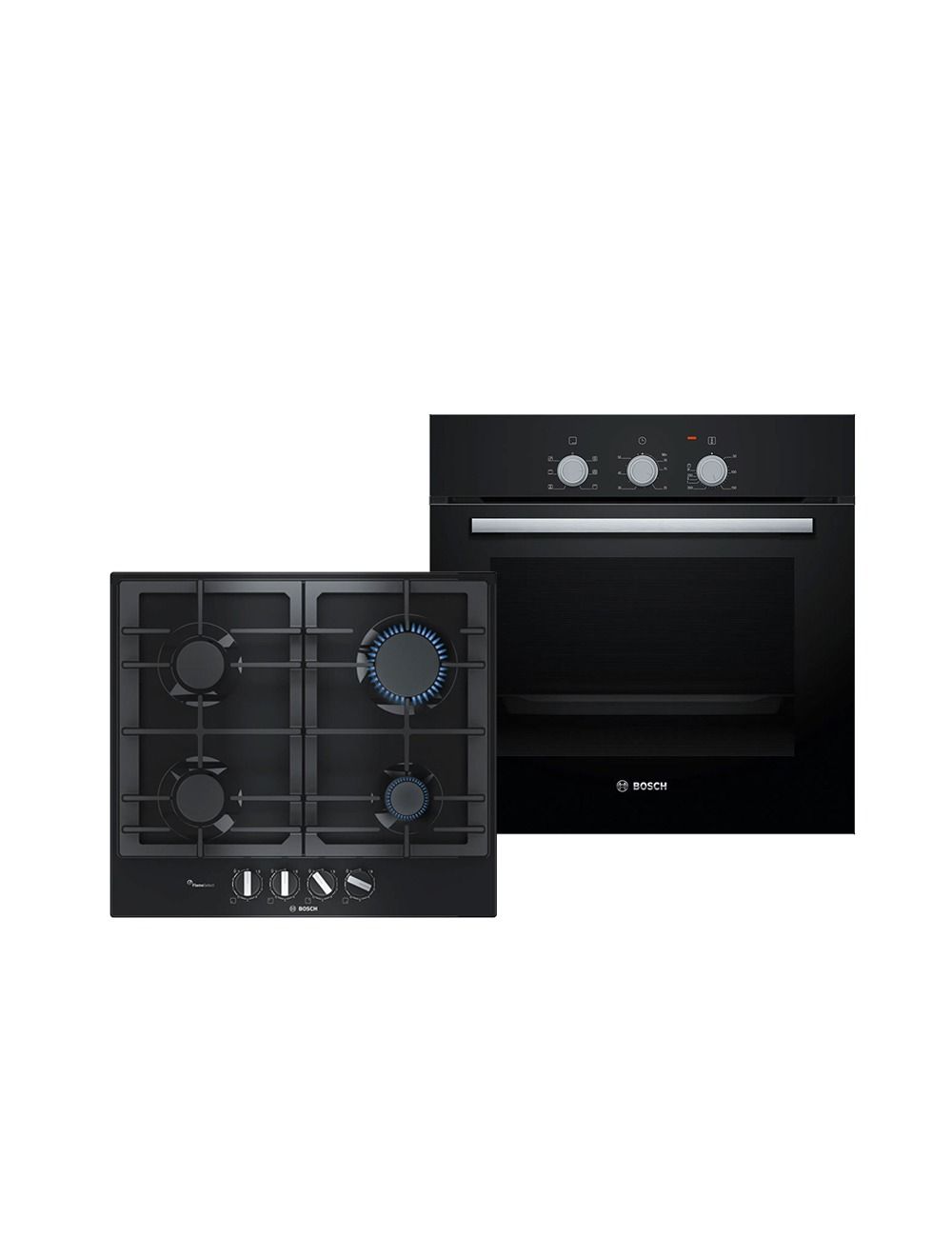Bosch Built-In Hob Bosch Serie 6 Gas 4 Burners 60cm PCP6A6B90 + Built ...