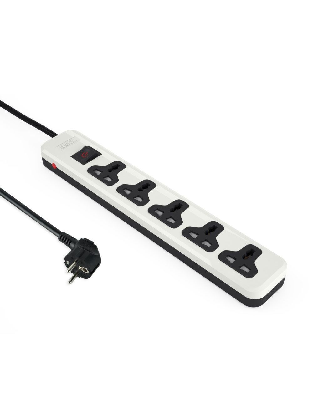 I Lock Power strip - 5 MK Outlets - 3M - White | 2B Egypt