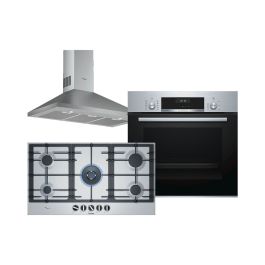 Bosch Built-In Hob Gas 5 Burner 90cm PCR9A5B90 + Built-in Serie 6 ...