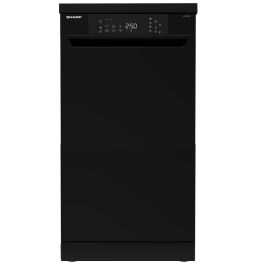 Sharp Dishwasher 10 Persons 45 cm Digit 6 Programs - Black - QW-V610-BK ...