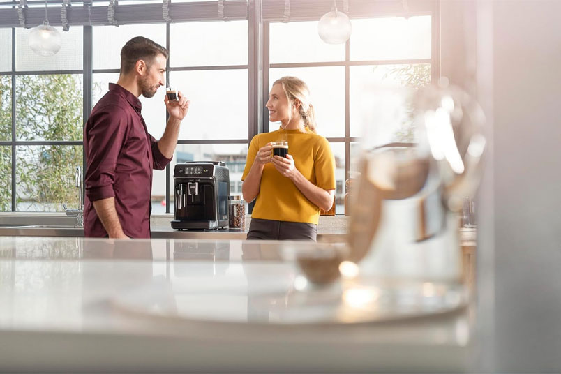 Philips Versuni 5400 Series Fully Automatic Espresso Machine Latte Go ...